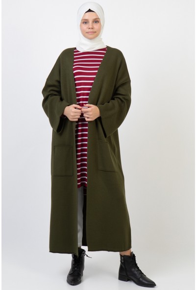 İlmek Kışlık Kimono Hırka