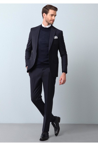 Ramsey Çizgili Dokuma Takım Elbise