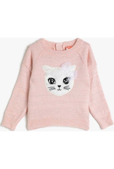 Koton Kids Kız Çocuk Kazak Ekru