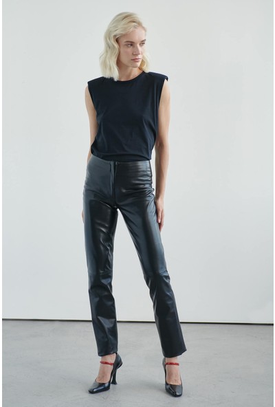 Frida Deri Pantolon Siyah