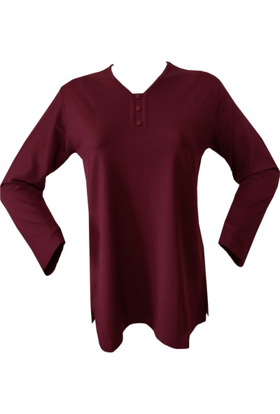 Rüya Mor Anne V Yaka Penye Bluz