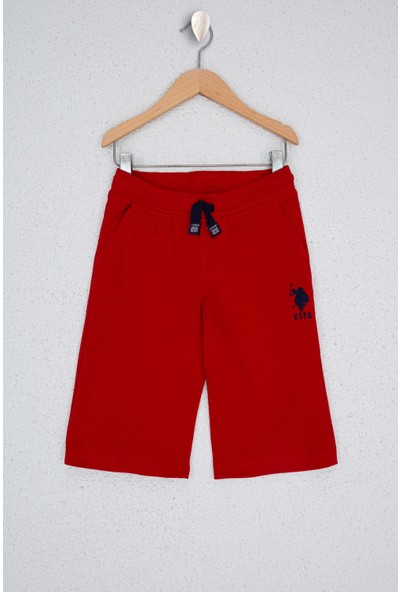 U.S. Polo Assn. Erkek Çocuk Kırmızı Örme Sort 50222486-Vr171