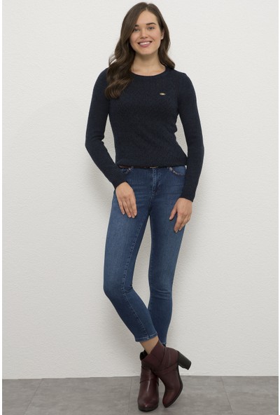 U.S. Polo Assn. Kadın Mavi Denim Pantolon 50226198-Dn0022