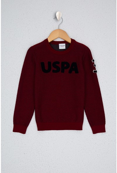 U.S. Polo Assn. Erkek Çocuk Kırmızı Triko Kazak 50229703-Vr014