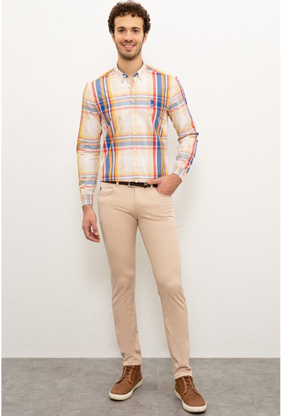 U.S. Polo Assn. Erkek Beyaz Chinos 50232019-Vr011