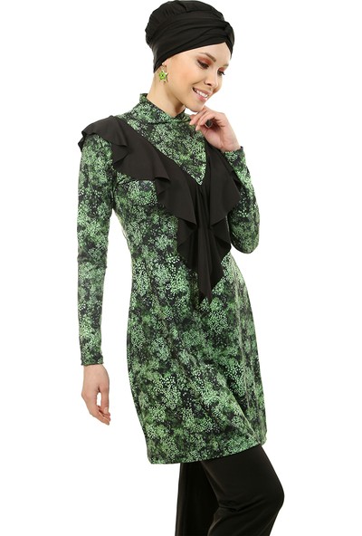 EmayoEmayo Likralı Tam Kapalı Tesettür Mayo 1927 Melike Yeşil EmayoEmayo Likralı Tam Kapalı Tesettür Mayo 1927 Melike Yeşil