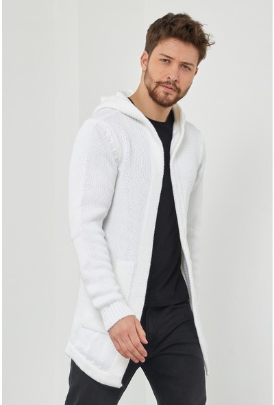 Tarz Cool Erkek Beyaz Desenli Triko HIRKA-HRK8085R04S