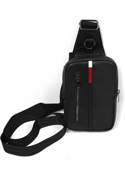 Newish Polo Hakiki Deri Body Bag - Çapraz Sırt Çantası
