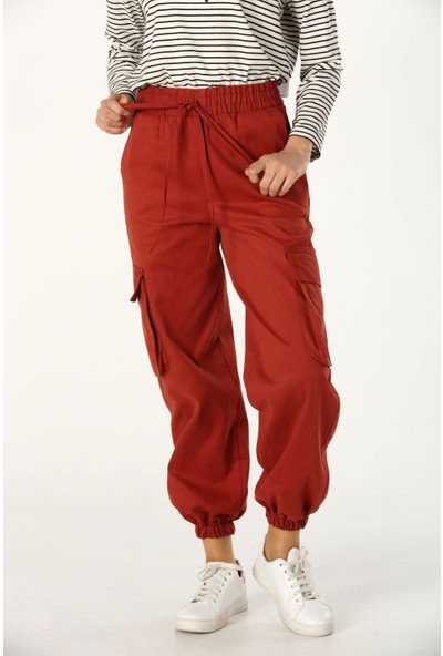 ALLDAY Beli Lastikli Kargo Pantolon