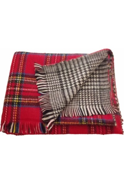 Tek Şapka Çift Taraflı Ekose Şal Tek Şapka Çift Taraflı Ekose Şal