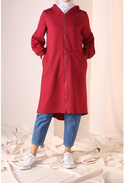 Allday Fermuar Şeritli Hırka