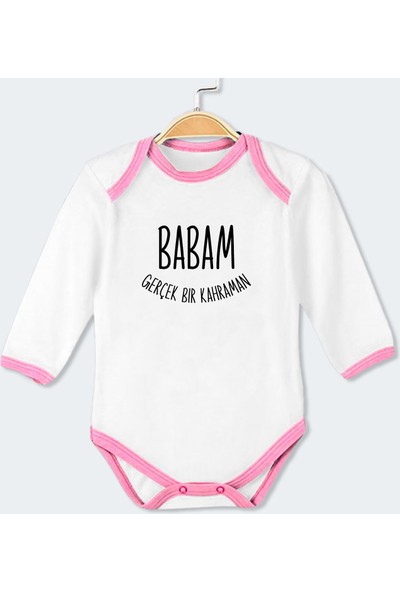 Coutoo Babam Gerçek Bir Kahraman Pembe Biyeli Kız Zıbın