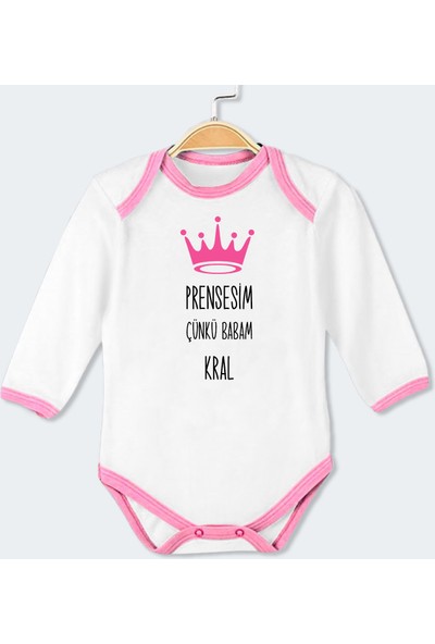 Coutoo Prensesim Çünkü Babam Kral Kız Bebek Zıbını