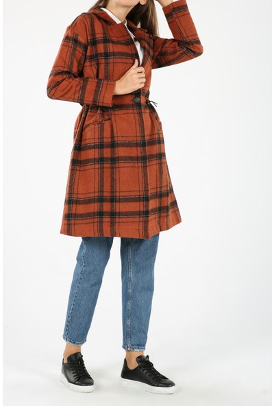 ALLDAY Ekose Oduncu Uzun Ceket