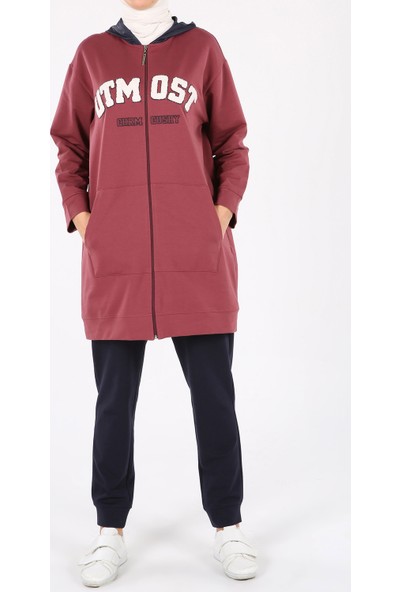 ALLDAY Kapüşon Garnili Nakışlı Eşofman Takımı