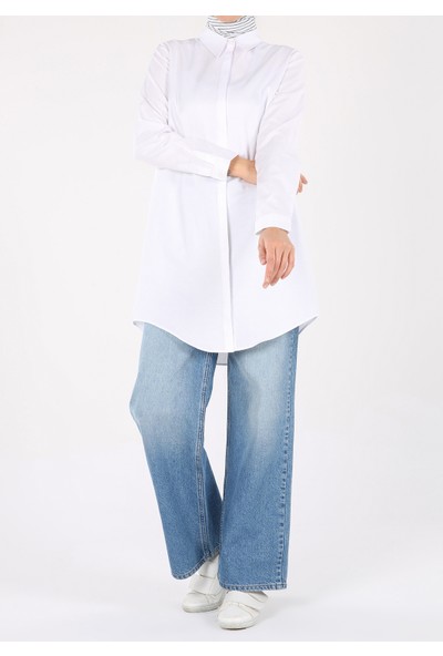 ALLDAY Gizli Patlı Gömlek Tunik