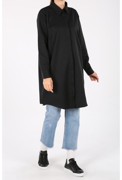 ALLDAY Gizli Patlı Büyük Beden Tunik