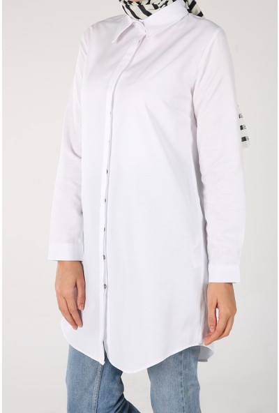 ALLDAY Gizli Patlı Gömlek Tunik