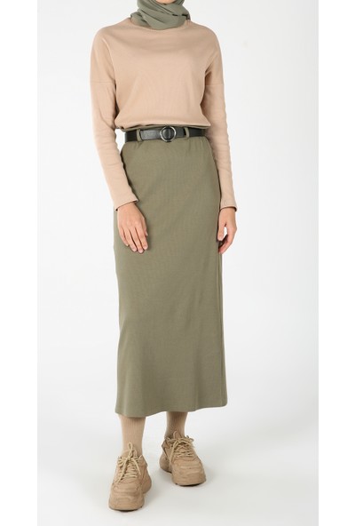 Yarece Kemerli Etek