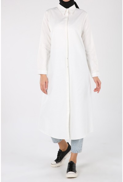 Allday Gizli Patlı Uzun Gömlek