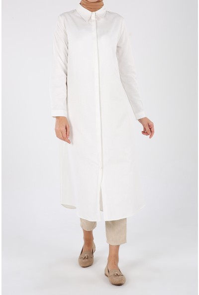 Allday Gizli Patlı Uzun Gömlek