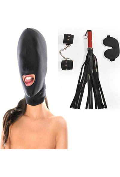 Hintohu Fantasy Kumaştan Ağzı Açık Maske Bondage 3 Parça Deri Set Hintohu Fantasy Kumaştan Ağzı Açık Maske Bondage 3 Parça Deri Set
