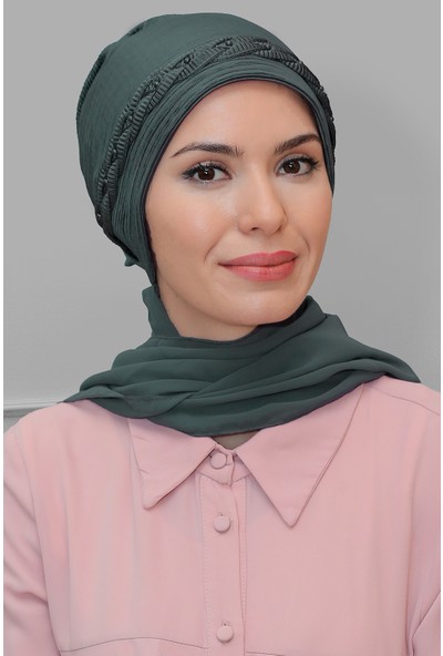 Hürrem Kadın Füme Piliseli Örgülü Atkılı Pratik Bone