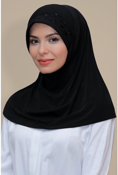 Hürrem Kadın Siyah Elişi Laleli Pratik Tesettür Hürrem Kadın Siyah Elişi Laleli Pratik Tesettür