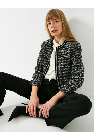 Koton Serit Detaylı Blazer Ceket