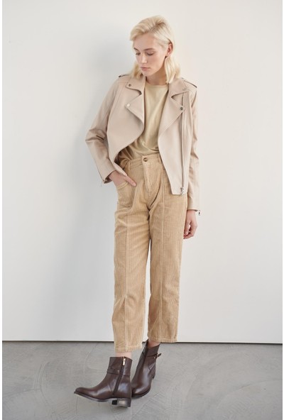 Noella Sara Deri Ceket Bej Noella Sara Deri Ceket Bej