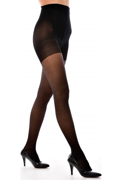 Cavlak Penti Silüet Sihirli Bacak Incelten Çorap 20 Den Siyah