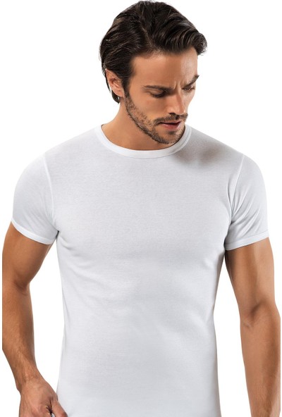 Erdem İç Giyim Ribana Kapalı Yaka T-Shirt