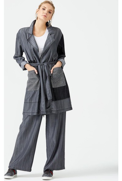 Seçil Sim Detaylı Cepli Kap