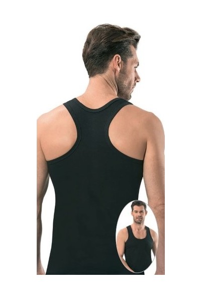 Jiber 3 Lü 136 Licralı Sporcu Siyah Atlet Pamuk Elestan