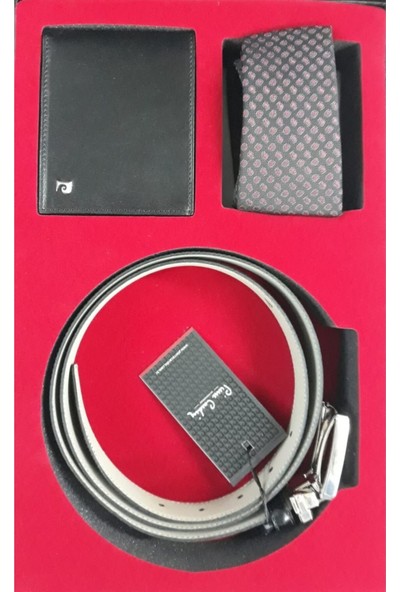 Pierre Cardin Erkek Kemer Cüzdan Üçlü Seti 04