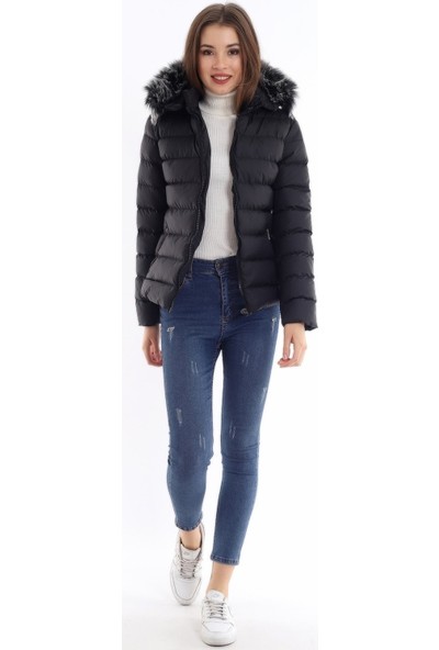 Armato Peluşlu Microgelli Şişme Mont