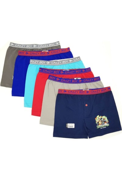 Tutku 12 Adet Likralı Çocuk Boxer