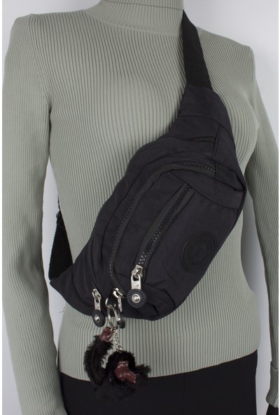 Kenyon 059 Klinkır Kumaş Kadın Bel ve Göğüs Çantası Siyah Kenyon 059 Klinkır Kumaş Kadın Bel ve Göğüs Çantası Siyah