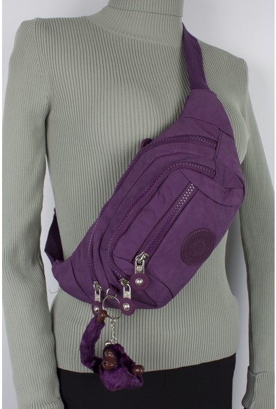 Kenyon 059 Klinkır Kumaş Kadın Bel ve Göğüs Çantası Mor Kenyon 059 Klinkır Kumaş Kadın Bel ve Göğüs Çantası Mor