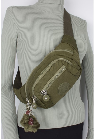 Kenyon 059 Klinkır Kumaş Kadın Bel ve Göğüs Çantası Haki Kenyon 059 Klinkır Kumaş Kadın Bel ve Göğüs Çantası Haki