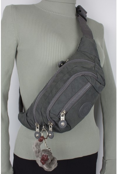 Kenyon 059 Klinkır Kumaş Kadın Bel ve Göğüs Çantası Gri Kenyon 059 Klinkır Kumaş Kadın Bel ve Göğüs Çantası Gri