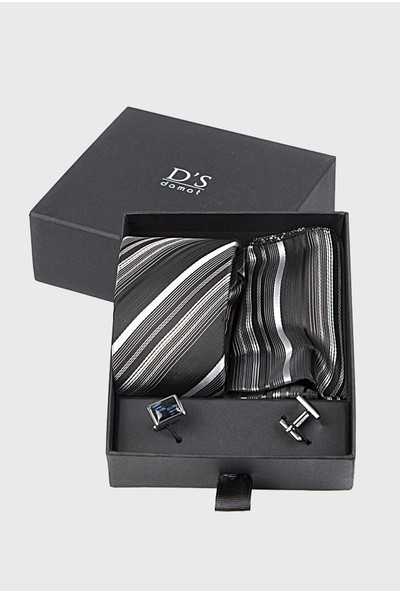 D'S Damat Ds Damat Standart Kravat-Mendil-Kol Düğmesi Aksesuar Setleri D'S Damat Ds Damat Standart Kravat-Mendil-Kol Düğmesi Aksesuar Setleri