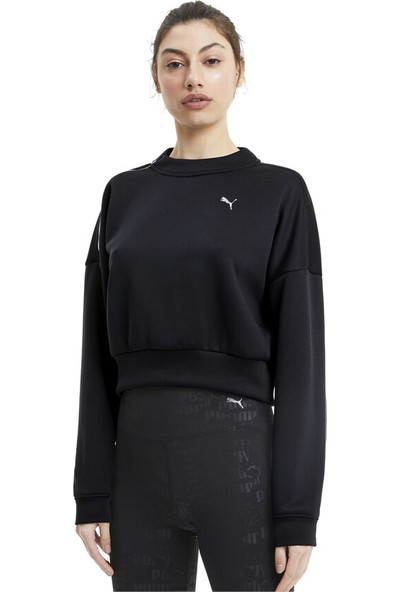 PUMA BRAVE Fermuarlı Bisiklet Yaka Kadın Antrenman Sweatshirt