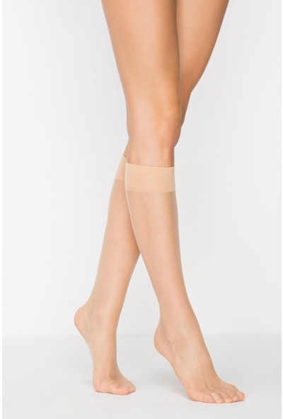 Rossey Ince 1 Düzine Dizaltı Çorap-Sahra 51-(1 Düzine=12 Çift)