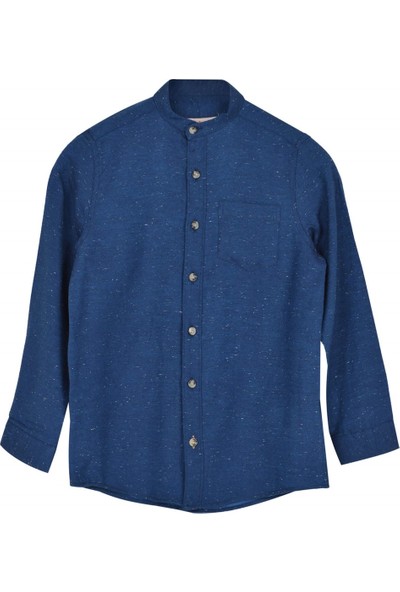 Silversun Lacivert Ren Kli Uzun Kol Cepli Önden Düğmeli Klasik Erkek Çocuk Gömlek|gc 316330 Silversun Lacivert Ren Kli Uzun Kol Cepli Önden Düğmeli Klasik Erkek Çocuk Gömlek|gc 316330