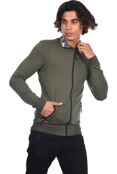 Guest Düz Fermuarlı Hırka