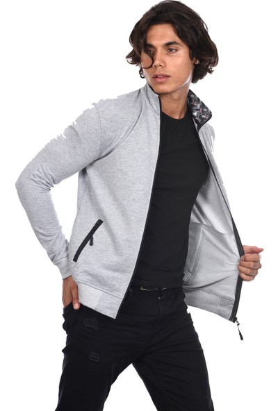 Guest Düz Fermuarlı Hırka