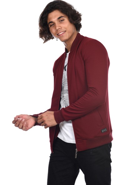 Guest Düz Fermuarlı Hırka