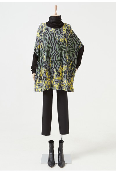 SETRMS Dik Yaka Düşük Kol Tunik