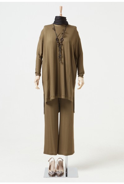 Setrms Düşük Kol Örme Ikili Takım